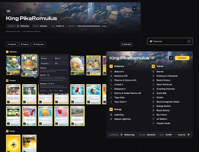 Design pokemon website trading card website pokemon store trading card ...