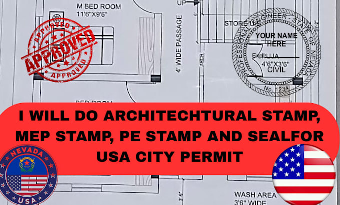 Pe stamp, ohio stamp, nevada stamp, texas digital stamp, structural ...