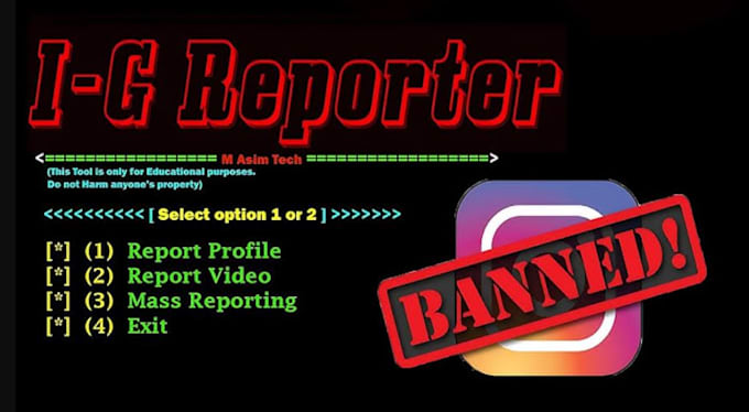 Custom automated mass report bot, reddit,tiktok,ig,remove bot,live streaming bot by Barmusoh ...
