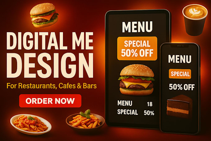 Design digital menu digital menu board or animated menu by Aaron_mic ...