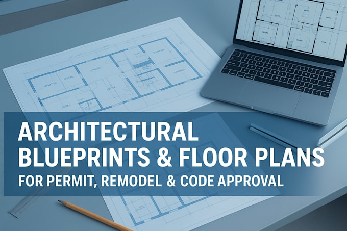 Draw architectural blueprints,floor plan for permit, remodel, and code approval by Jammy_55 | Fiverr