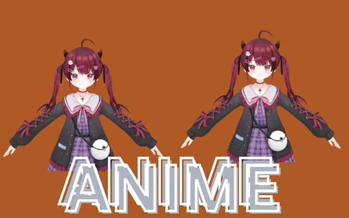 Create custom 3d anime characters vtuber models figures by Albertex123 ...
