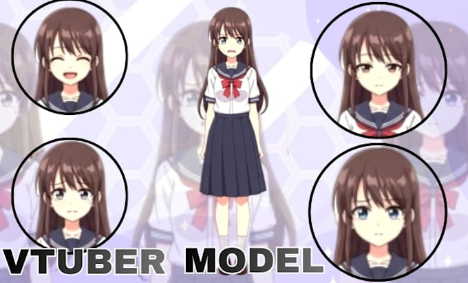 Create custom vtuber model, vtuber rigging and live 2d model by ...