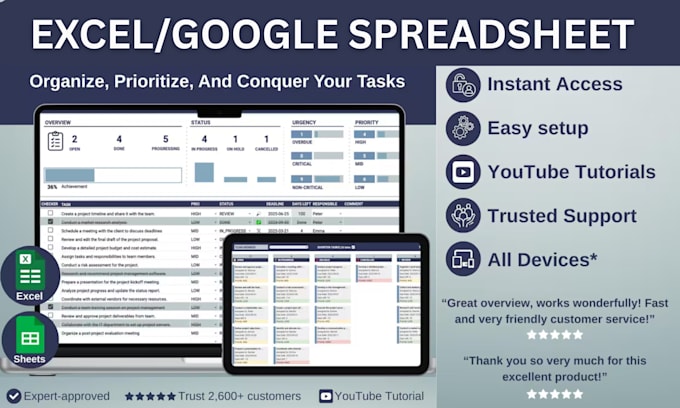 Automate custom excel and google sheets spreadsheets, templates ...