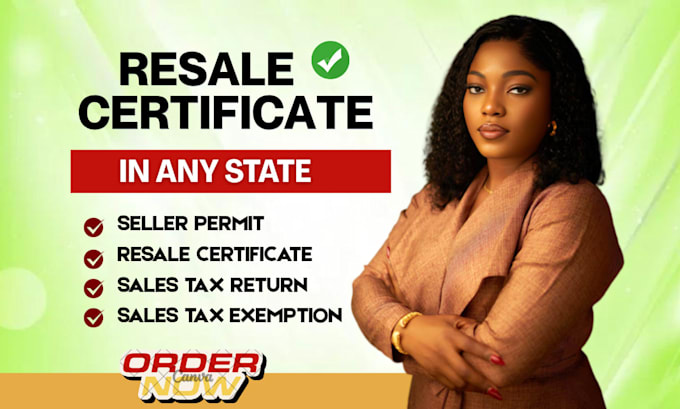 Sales tax return filling, seller permit, resale certificate, ein,tax id ...