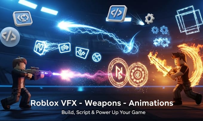 Create advanced roblox vfx, animations, and weapon systems for your ...