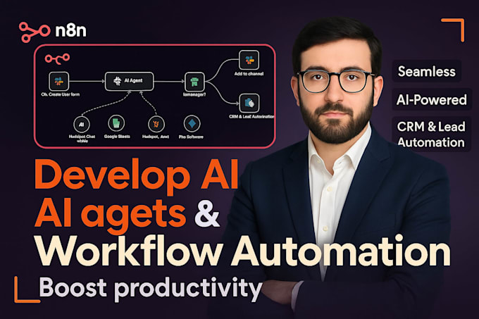Build n8n ai automation, n8n ai agent, n8n workflow, n8n automation by Ahm1d_waqas | Fiverr
