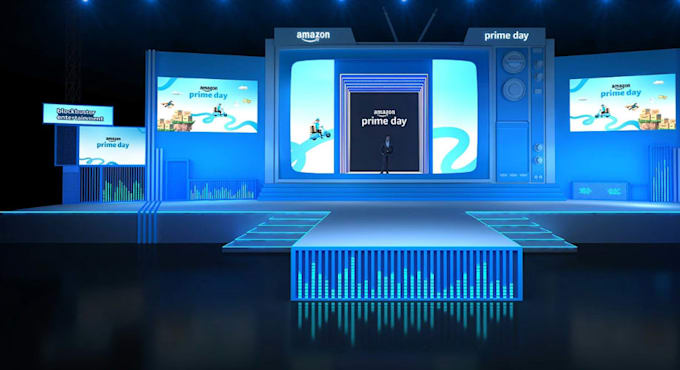 Remodel 3d event center,stage design,dj booth,cgi render,night club,3d ...