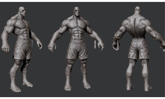 Do professional 3d sculpt in zbrush with stunning details by Santaexcel ...