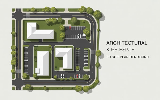 Create architectural and real estate 2d site plan renderings by ...