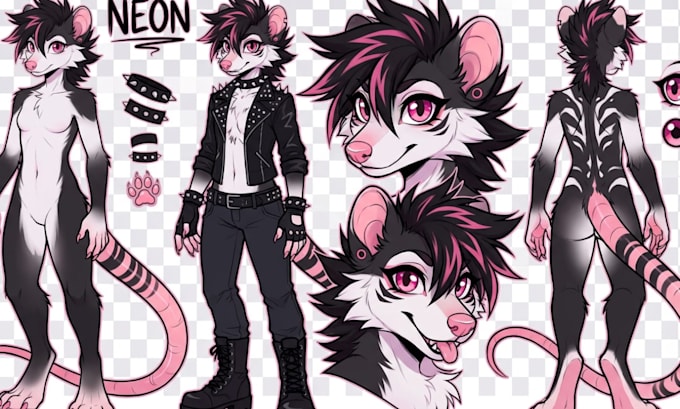Draw furry ref sheet fursona ref sheet anthro ref sheet references ...