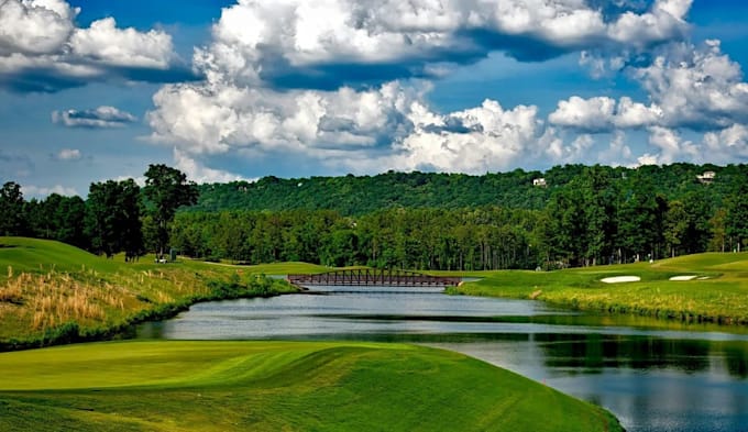 Revitalize 3d virtual golf room,golf practice,render golf arena hole ...