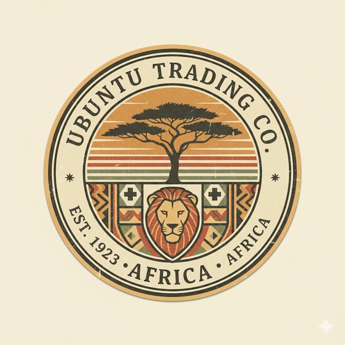 Design a vintage african logo with authentic cultural heritage and ...
