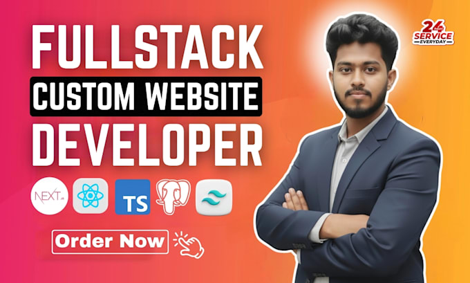 Do custom full stack website development in react js, next js, typescript by Jabed8441 | Fiverr