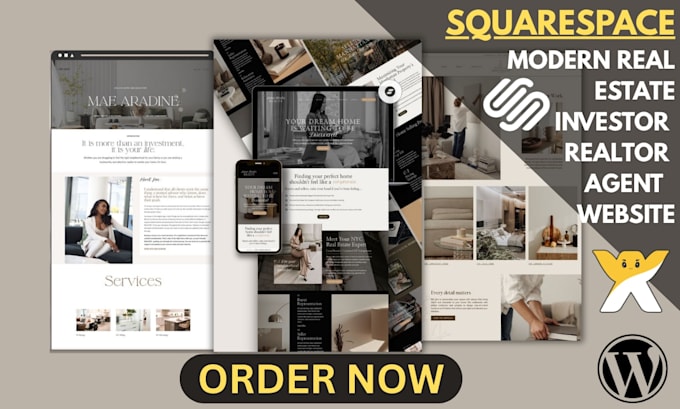 Design a modern real estate website for agents, brokers, property on ...