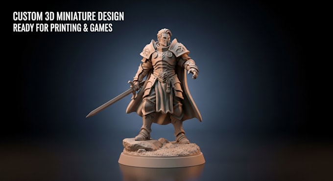 Design detailed 3d miniature and model for 3d printing, dnd and ...