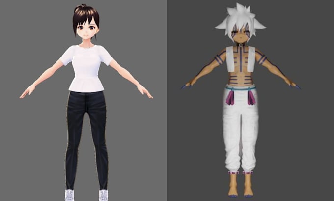 Port edit do weight paint 3d models mmd character vrchat vroid sfm gmod ...