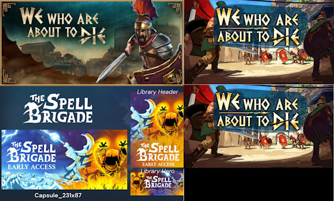 Make steam capsule art, game banner, steam capsule, game poster, game ...