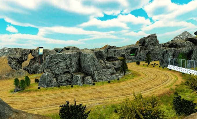 Build 3d driving game environment, 3d game level design, 3d parking ...
