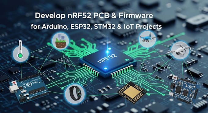 Develop nrf52 pcb and firmware for arduino, esp32, stm32 and iot ...