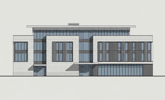 Create 2d building elevation drawings and facade layout by Abiodun_law ...