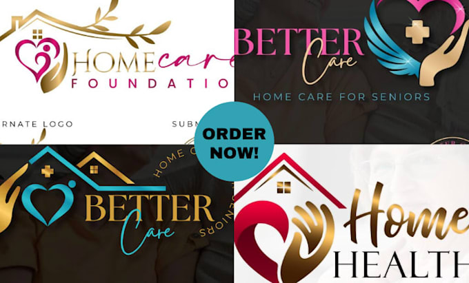Do unique home care logo, home care website, health care, home care by ...