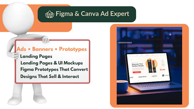 Create stunning figma and canva ad designs by Ifrakainat772 | Fiverr
