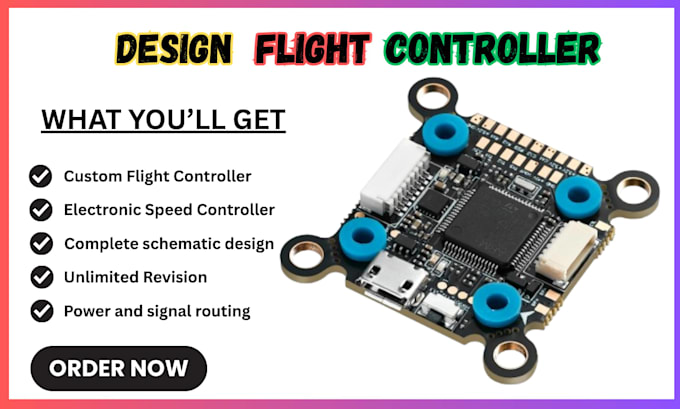 Design flight controller esc, drone pcb board on pixhwak, stm32, arduino by Micheal1pcb | Fiverr