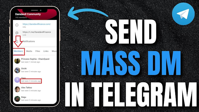 Telegram mass dm, telegram promotion to 500k real online users telegram ...