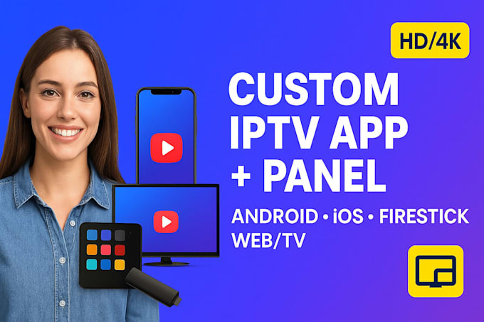 Build custom iptv and video streaming app ,stalker middleware and admin ...