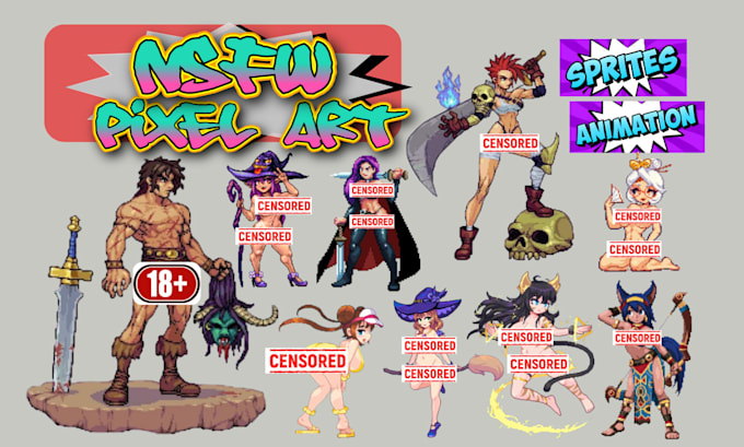 Nsfw pixel art sprite sheet nsfw gifs rpg maker nsfw game graphics art ...
