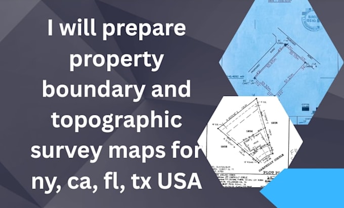 Prepare property boundary and topographic survey maps for ny, ca, fl ...