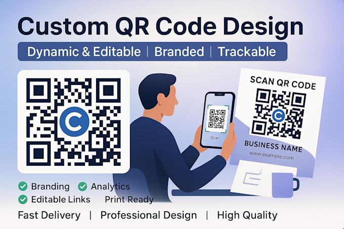 Create custom qr code design clickable business card qr code generation ...