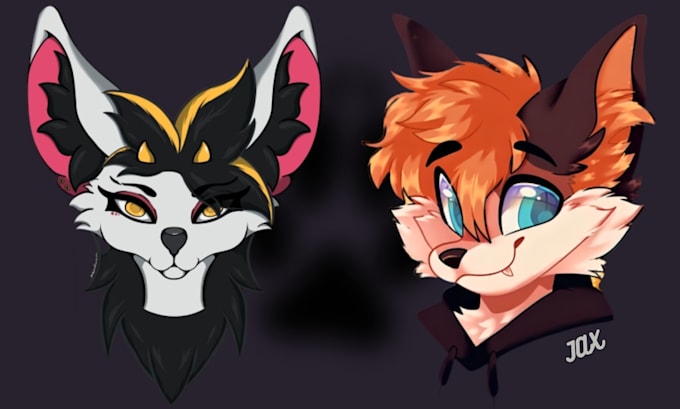 Furry headshot furry profile pictures fursona headshot furhead furry ...