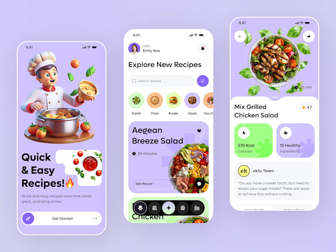 Build ai recipe app, ai cooking app, ai food channel, restaurant app ...