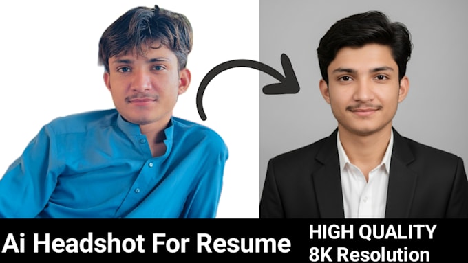 Create professional ai headshots for linkedin cv profile picture resume ...
