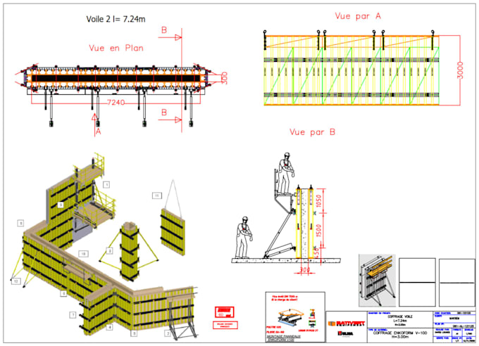 Professional formwork and shuttering drawings in autocad by Amir_rf ...