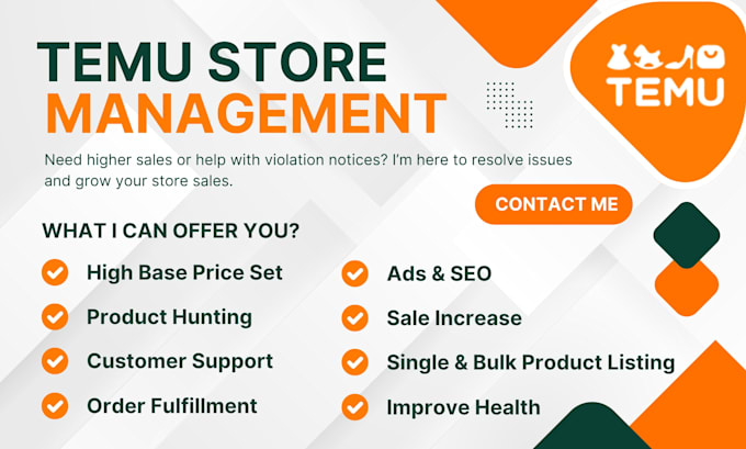 Manage your temu store from a to z, including product listing and ...