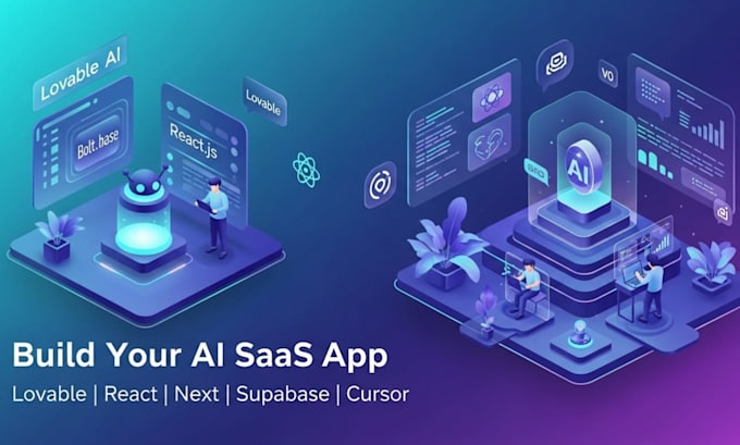 Build lovable ai saas app with react js, next js, supabase, cursor, and ...
