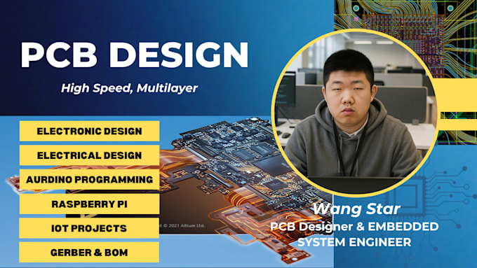 Create high speed pcb design, schematic design, gerber, bom, jlcpcb by ...
