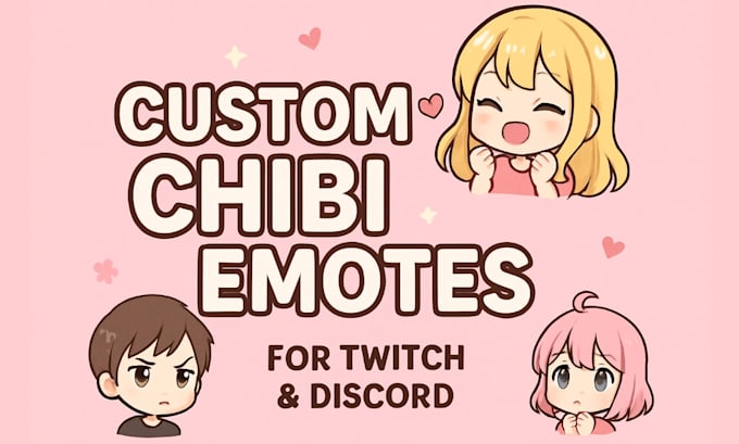 Chibi emotes, chibi emoji, chibi stickers, twitch emotes, discord ...