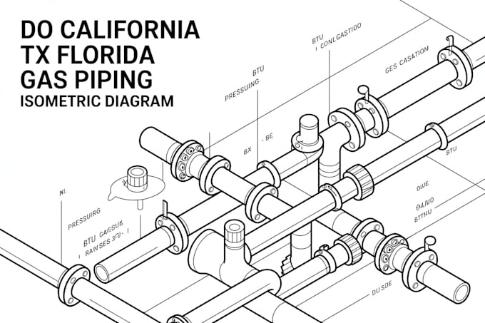Do california tx florida gas piping layout isometric diagram by Andrew ...