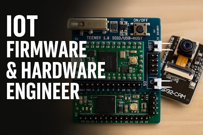Develop custom esp32 and stm32 firmware, design complete embedded iot ...