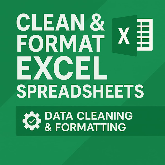 Clean and format your excel or google sheets by Workbylikitha | Fiverr