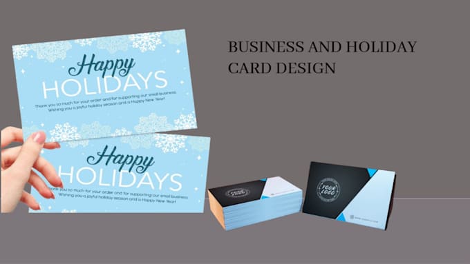 Design master card holiday card, business card with realistic ...