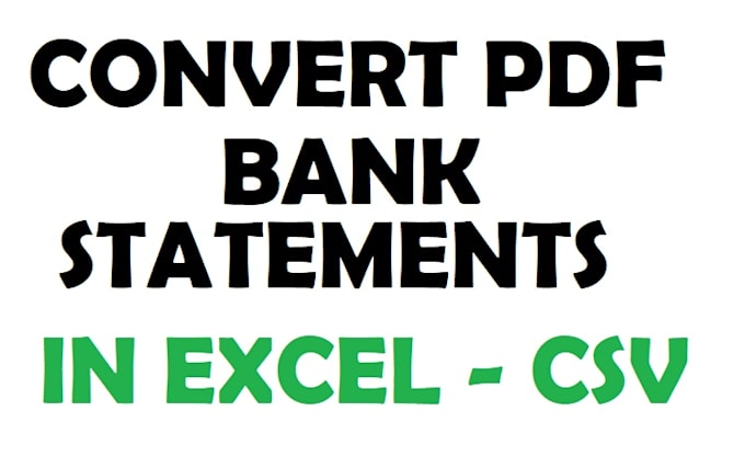 Convertir estados de cuenta bancarios en pdf a excel, csv, google sheet
