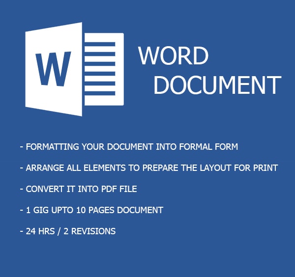 Format and finalize your document into formal form by Tropix128 | Fiverr