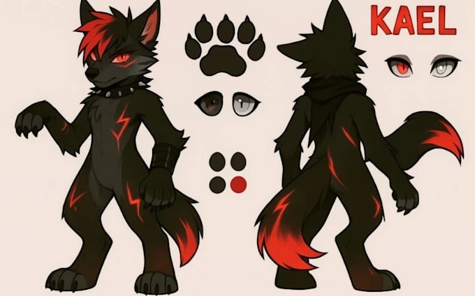 Draw furry ref sheet fursona ref sheet anthro character ref sheet nsfw ...