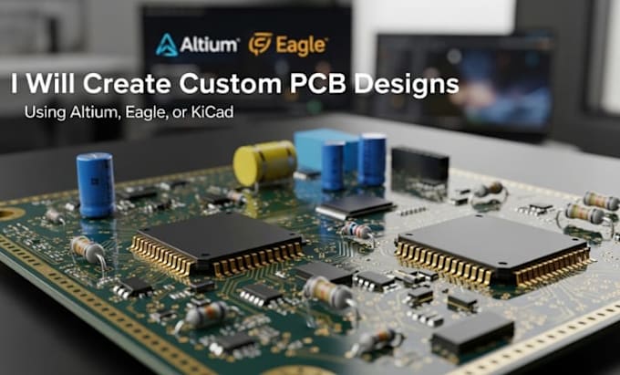 Create custom pcb designs using altium, eagle, or ki cad by Rhoda670 ...