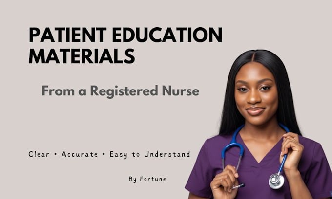 Create patient education materials on mental health as an rn by Fortune ...